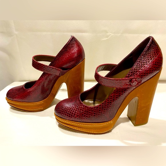 Marni | Shoes | Marni Red Heels | Poshmark